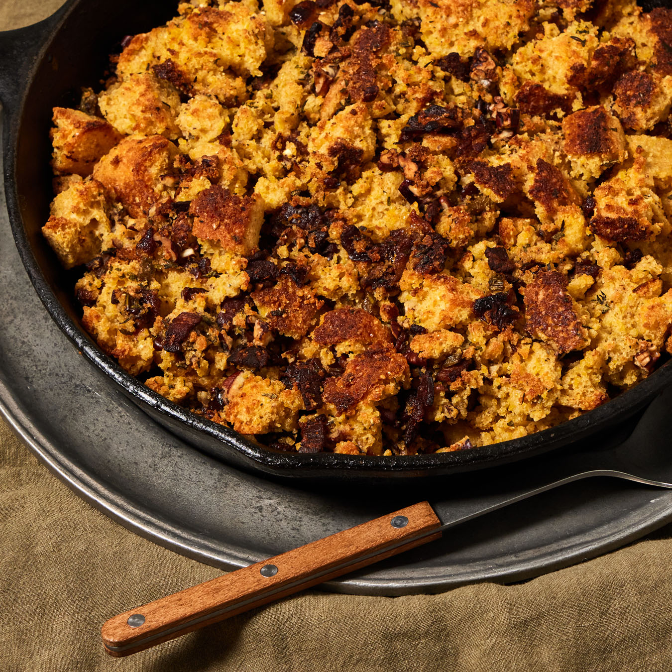 Pecan & Sage Gluten Free Cornbread Dressing - Everyday Alchemy